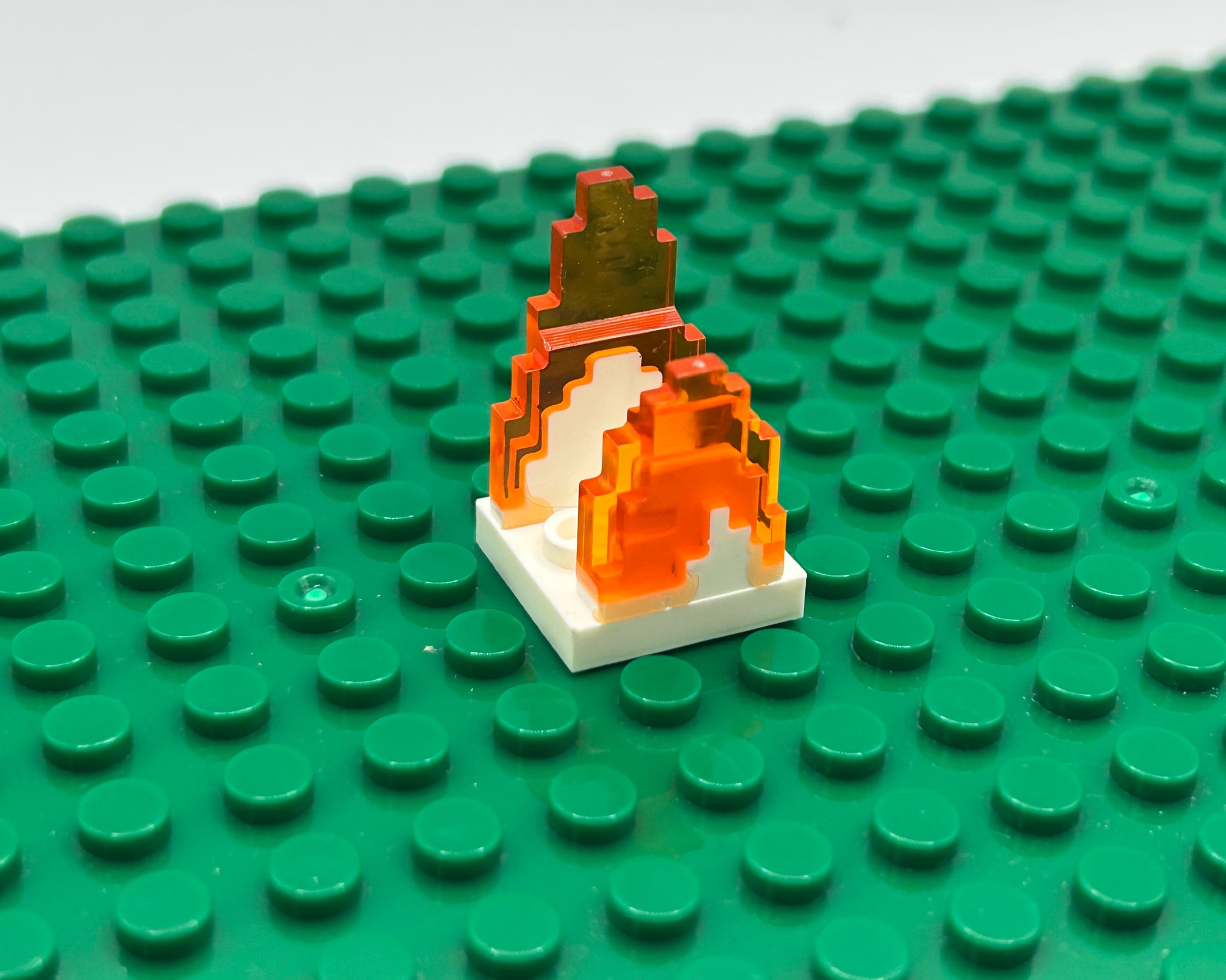 2x2 Trans-Orange Fire – CompataBrick